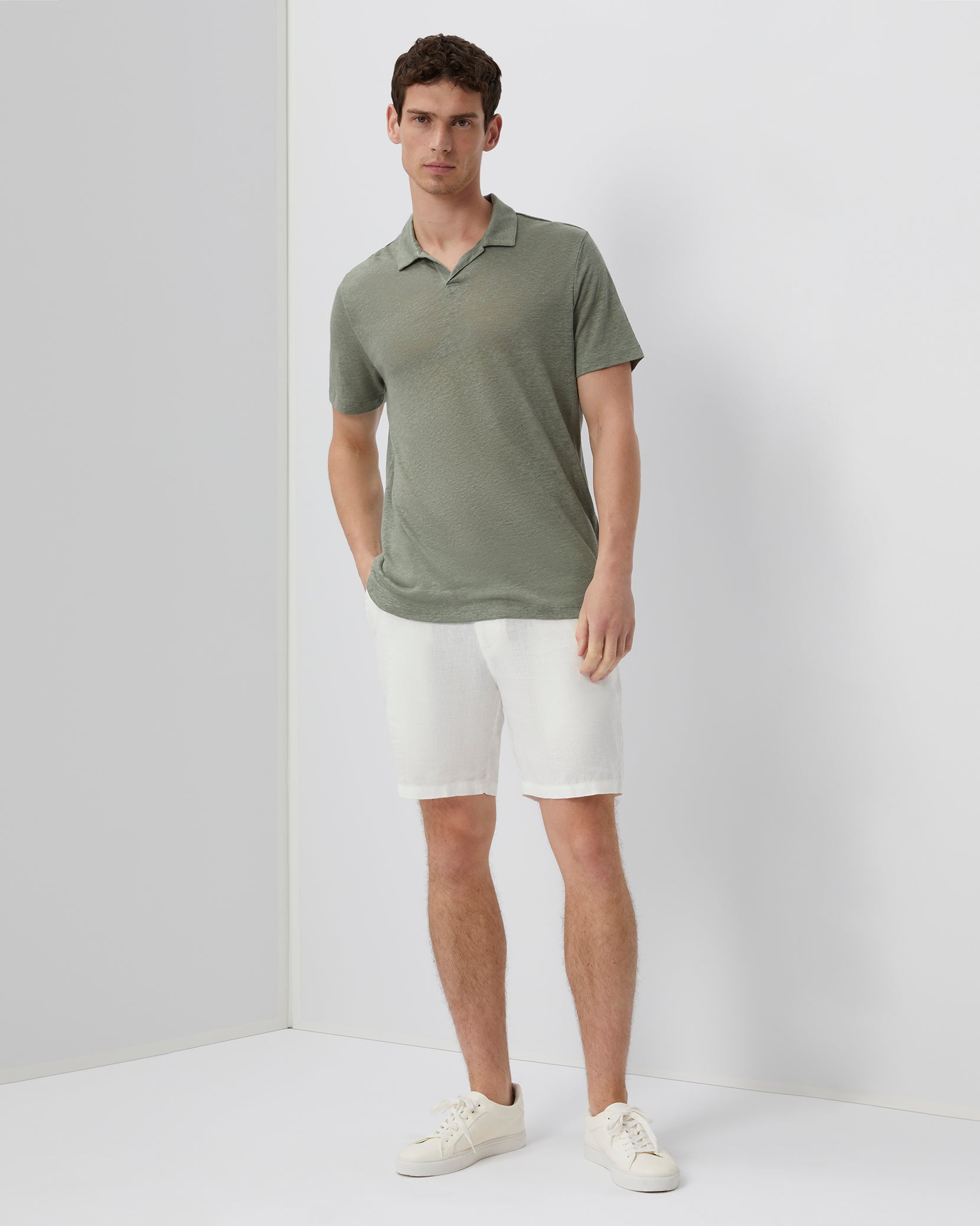 Shaun Linen Polo – onia