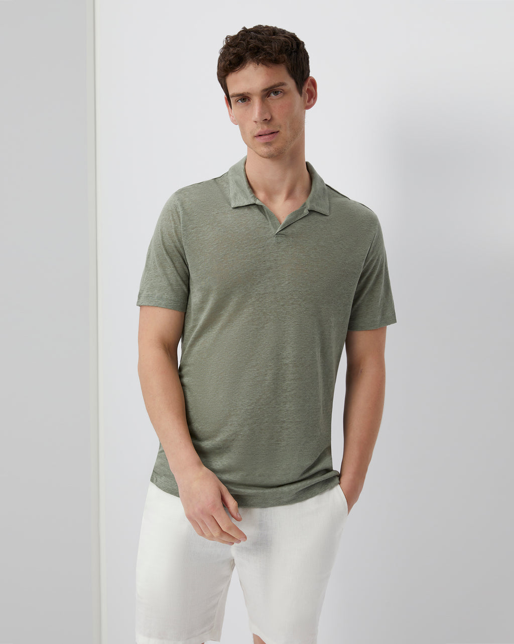 Shaun Linen Polo – onia